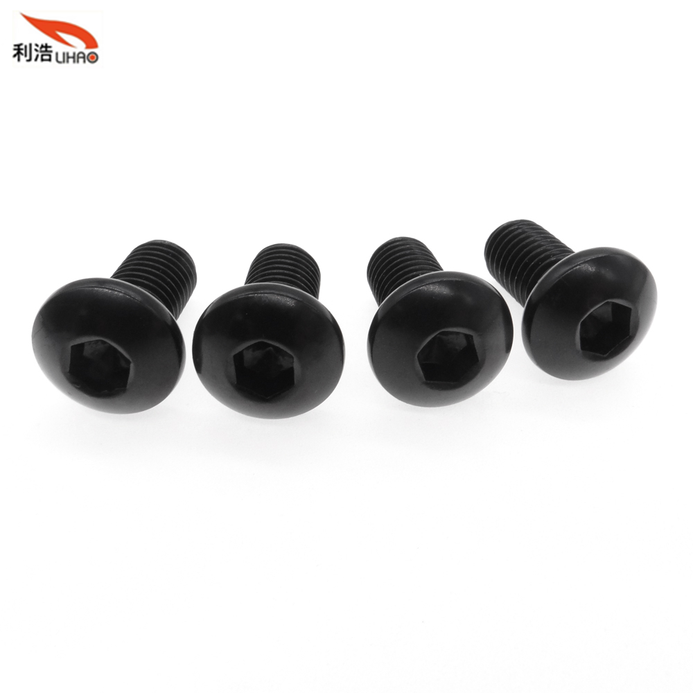 M8*16 Electrophoresis Black Carbon Steel Hexagon Socket Pan/Round Head ...